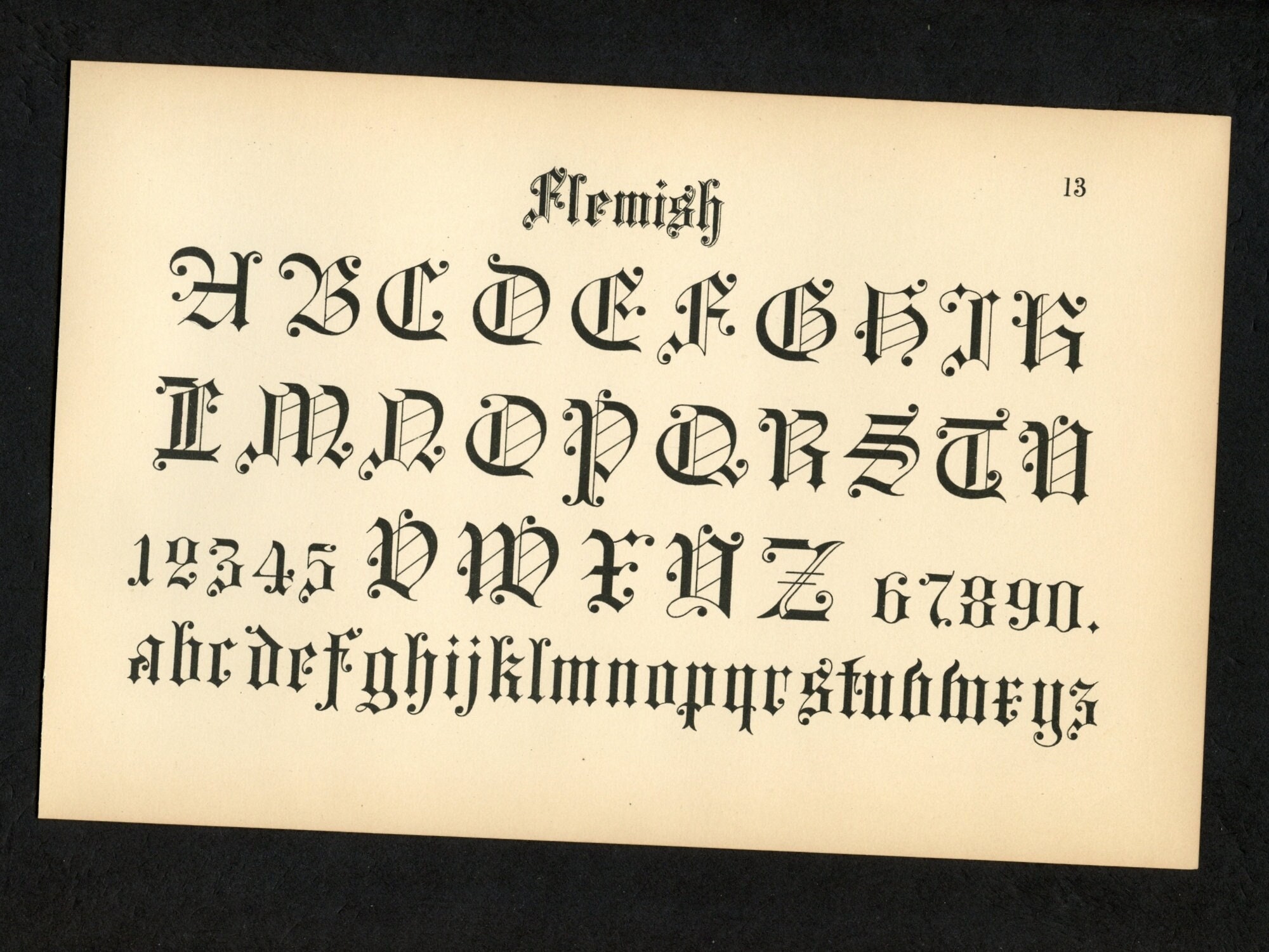 Flemish Alphabet