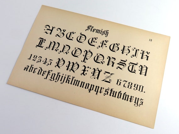 Flemish Alphabet