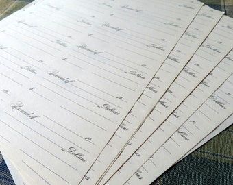 Vintage Script Paper - Etsy