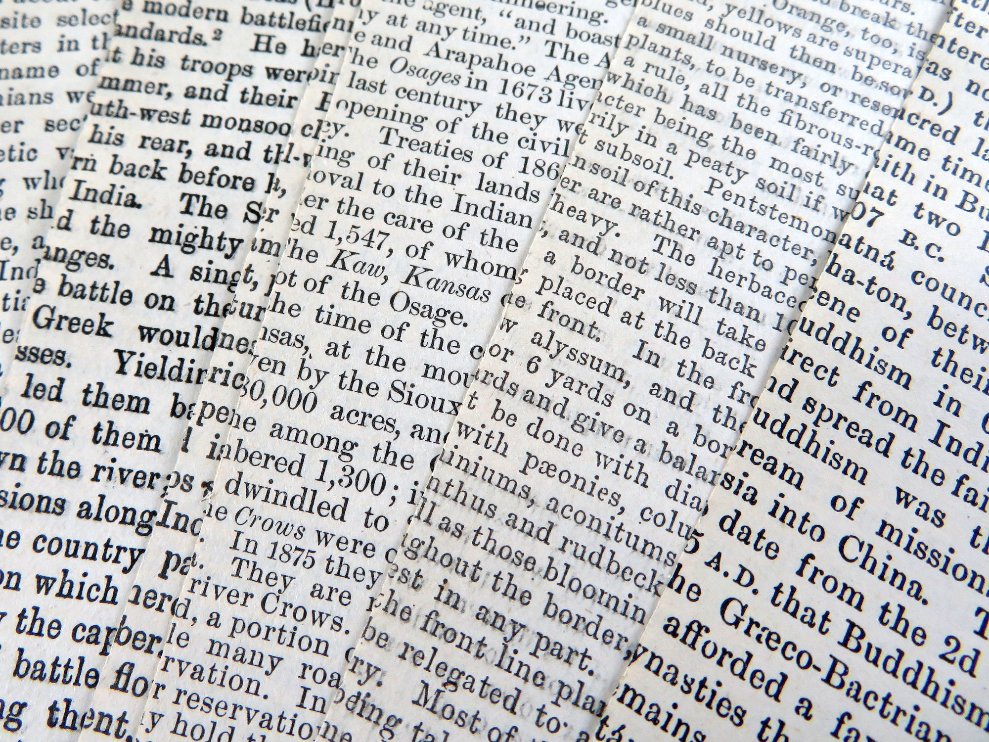 6x6 Book Page Squares, Old Book Pages, 20-pack, for Origami, Paper ...