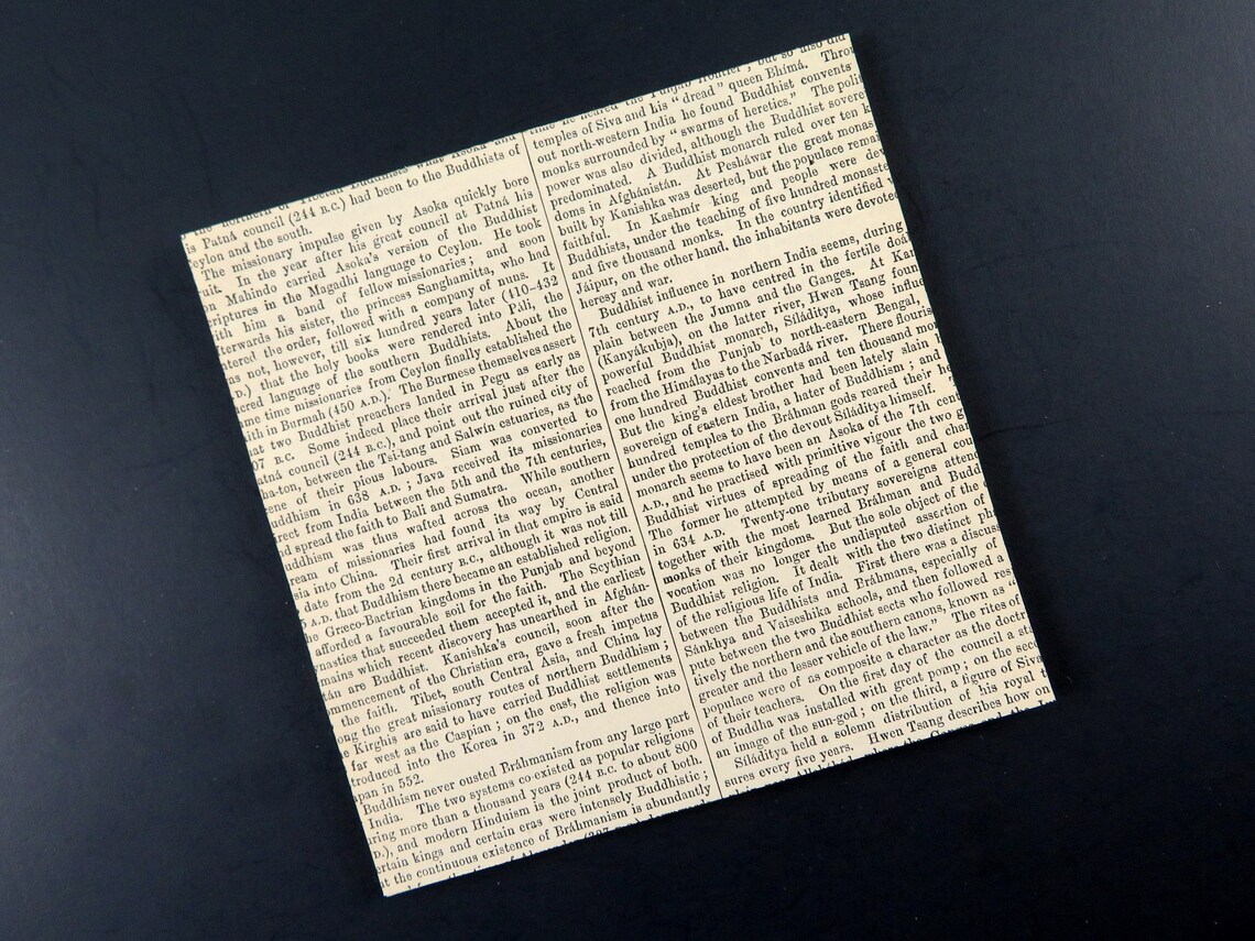 6x6 Book Page Squares, Old Book Pages, 20-pack, Paper Folding, Tags and ...