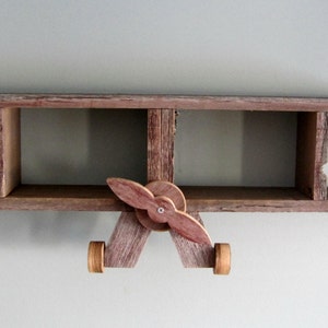 Barnwood Bi- Plane Shelf - Etsy