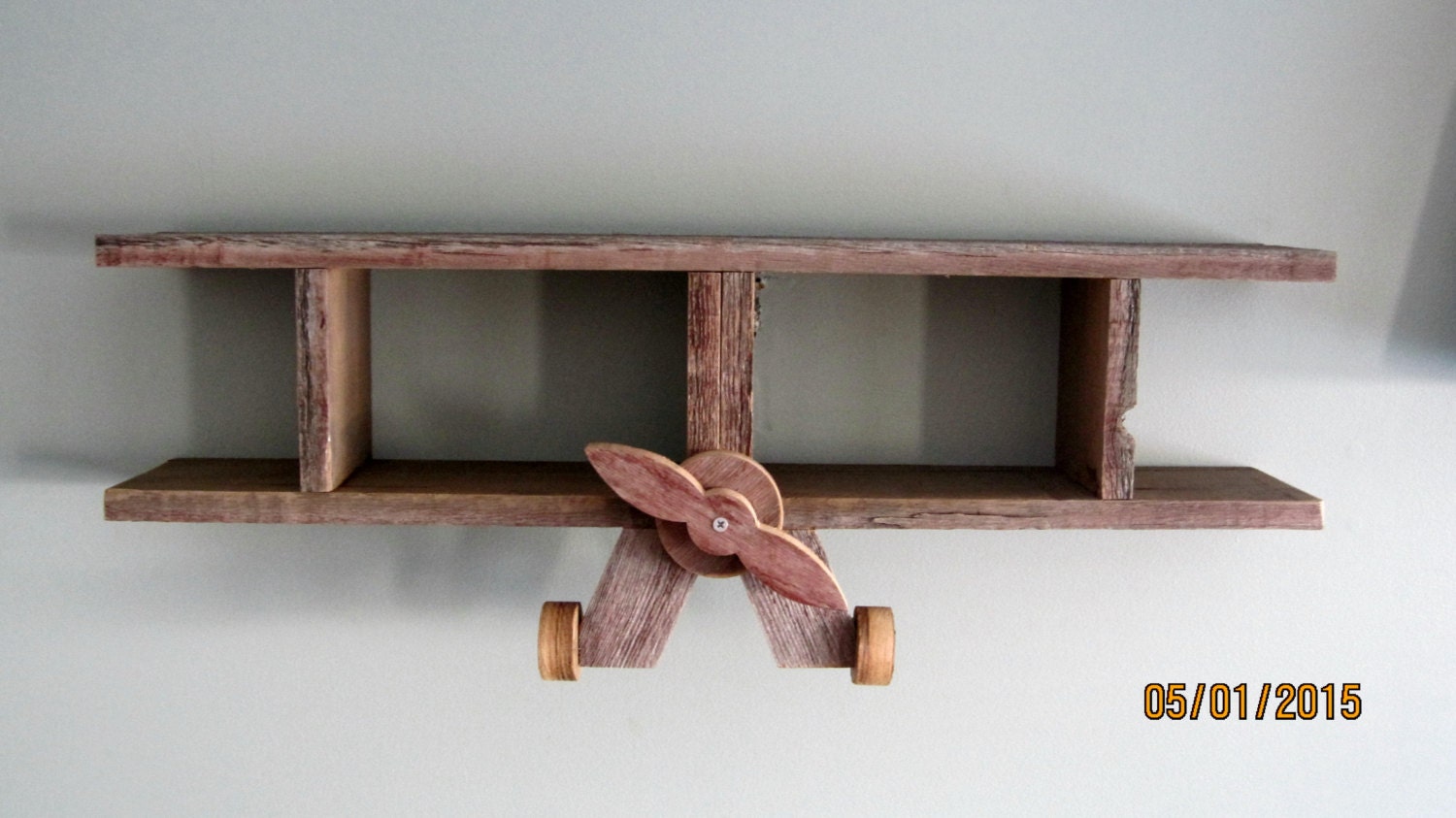 Barnwood Bi Plane Shelf - Etsy
