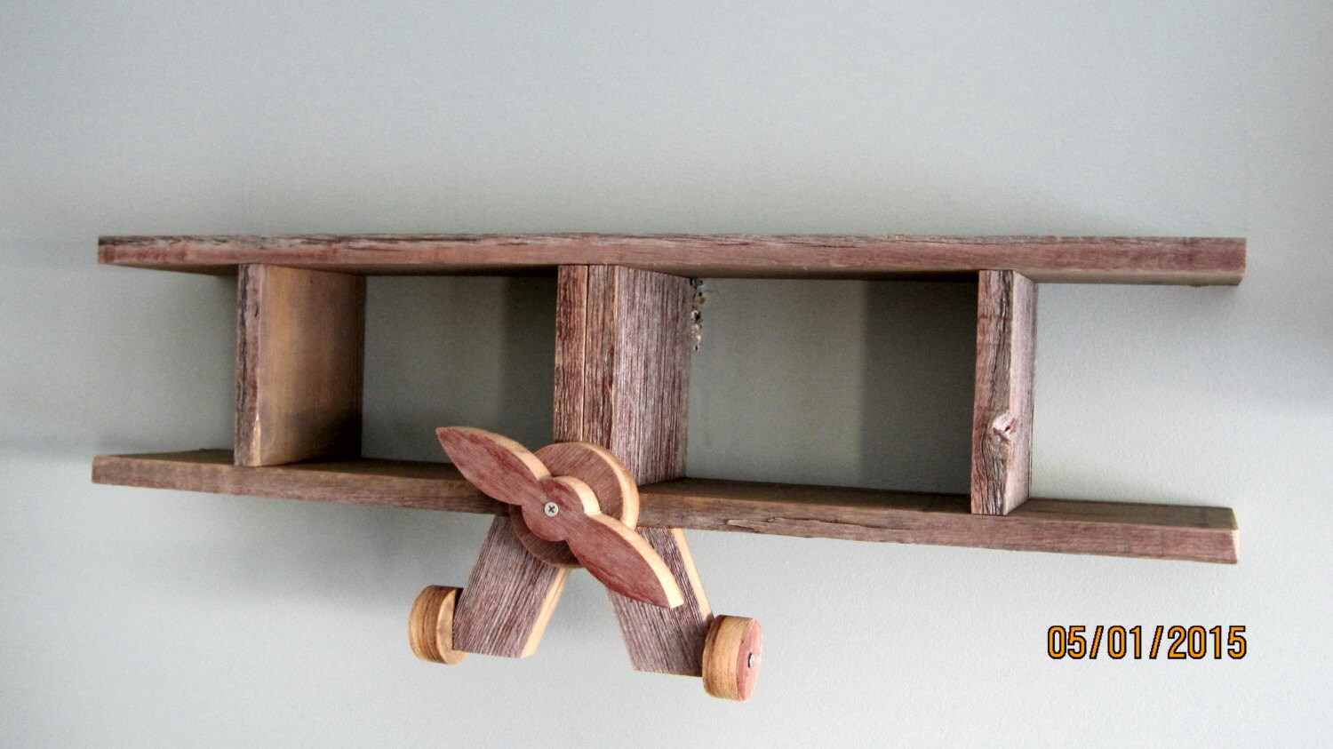 Barnwood Bi Plane Shelf - Etsy