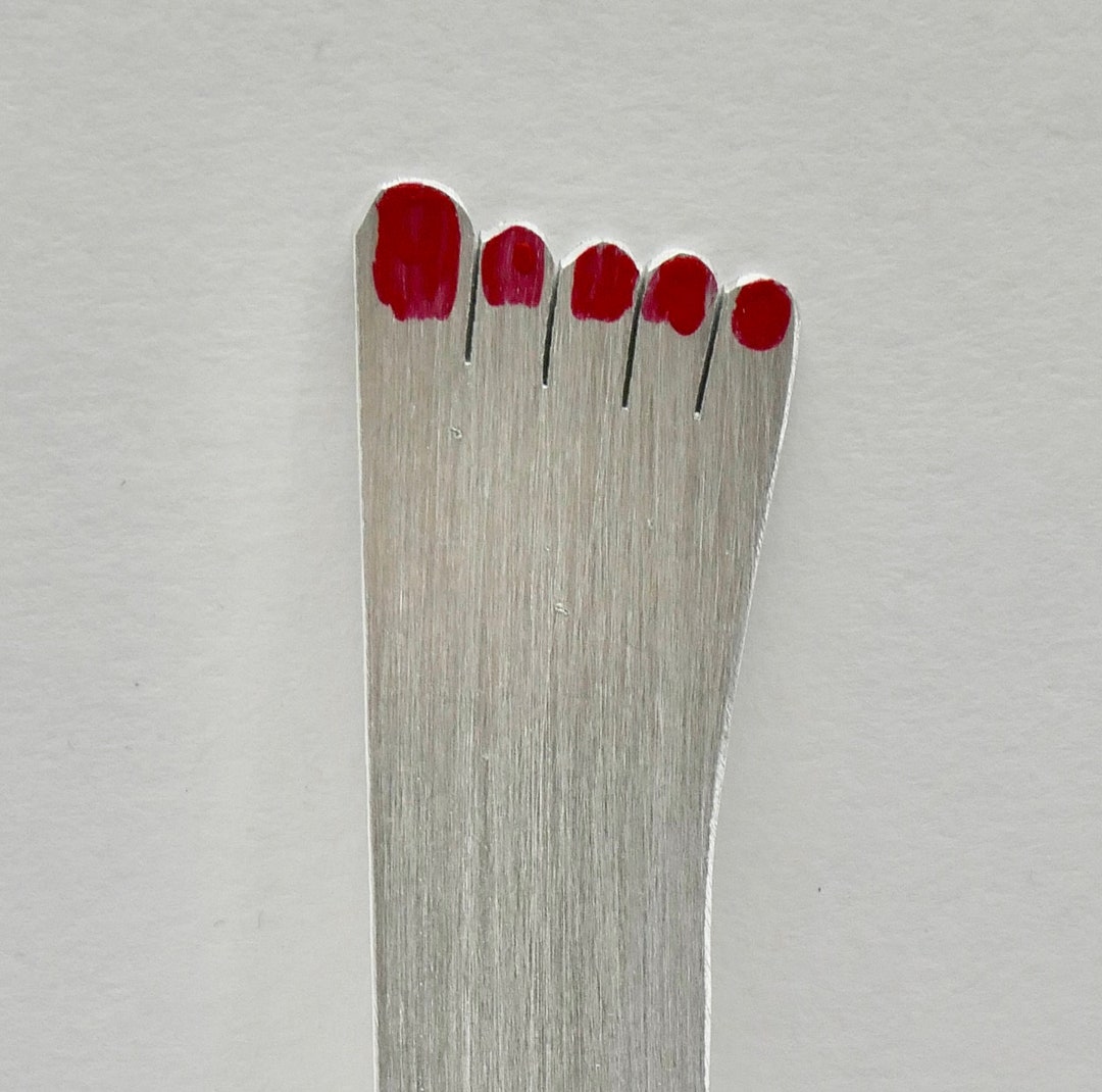 Silver Hands and Feet Bookmarks. - Etsy