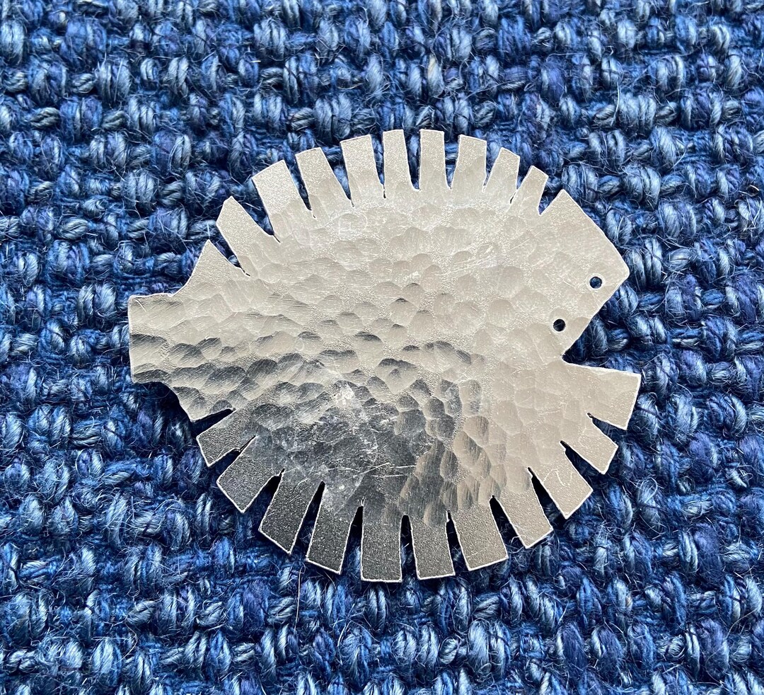 Silver Flat Fish Brooch or Pendant - Etsy