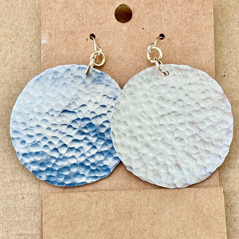 Large Disc Earrings - Etsy