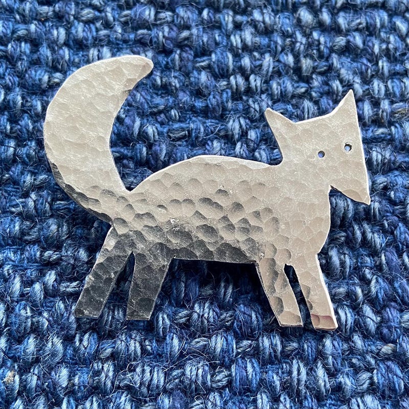 Tarnished Silver Brooch - Etsy UK