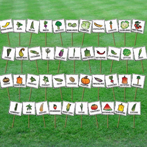 Garden Tags - Etsy