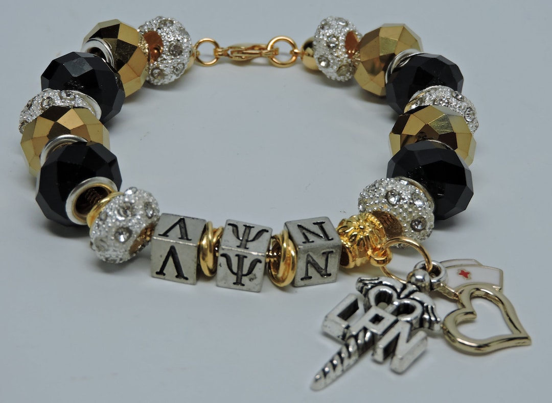 Lambda Psi Nu Nursing Sorority European Style Bracelet - Etsy