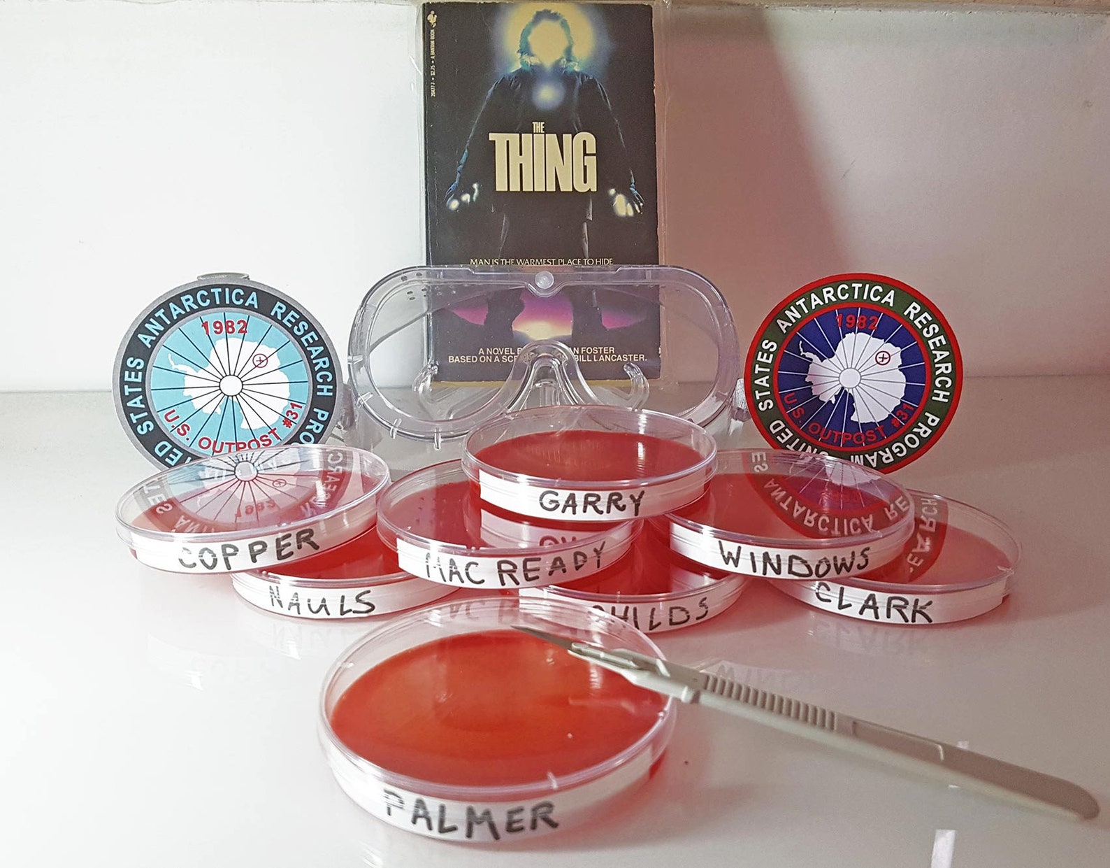 Prop Replica the Thing Blood Tests Inspired by Movie by John Carpenter ...