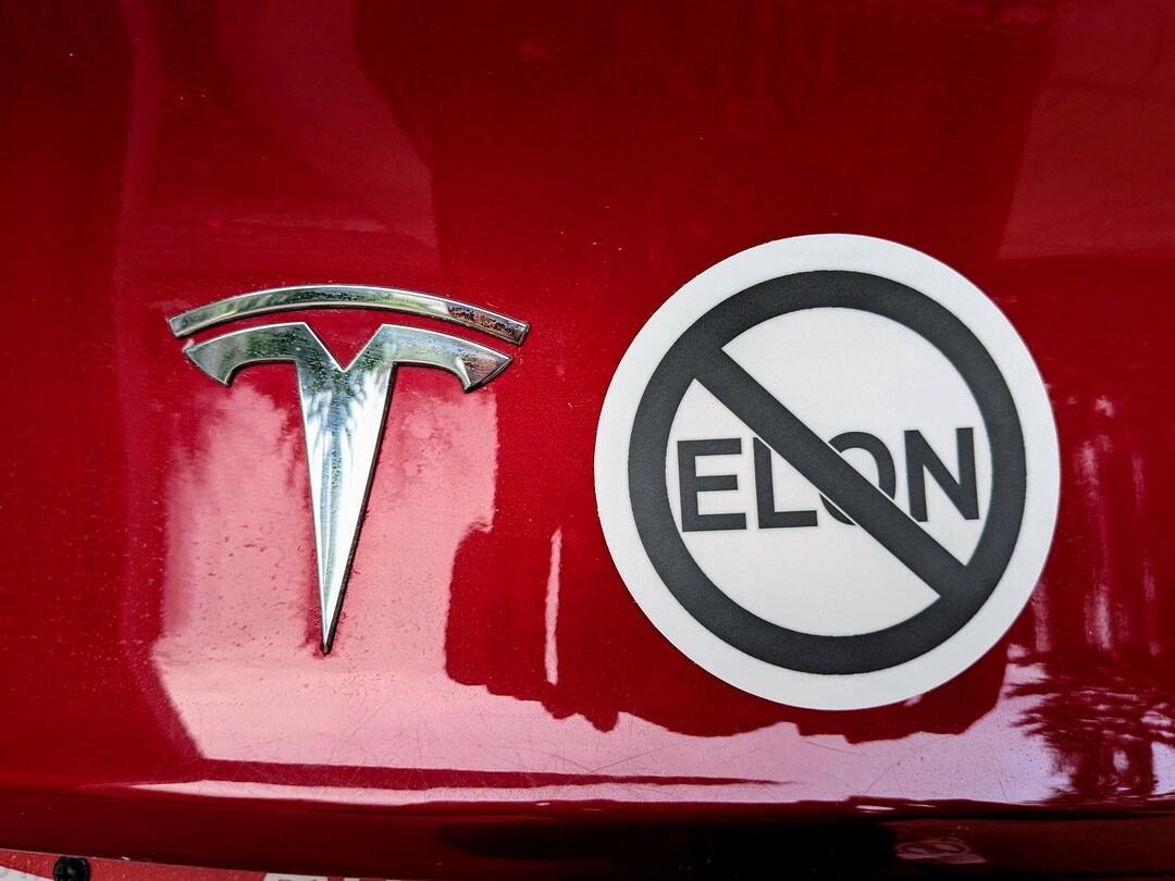 Vinyl Car Sticker: No Elon (black) (2", 4", 6") - Etsy