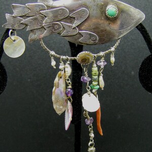 Fun Fish Pin With School of Fish - Etsy