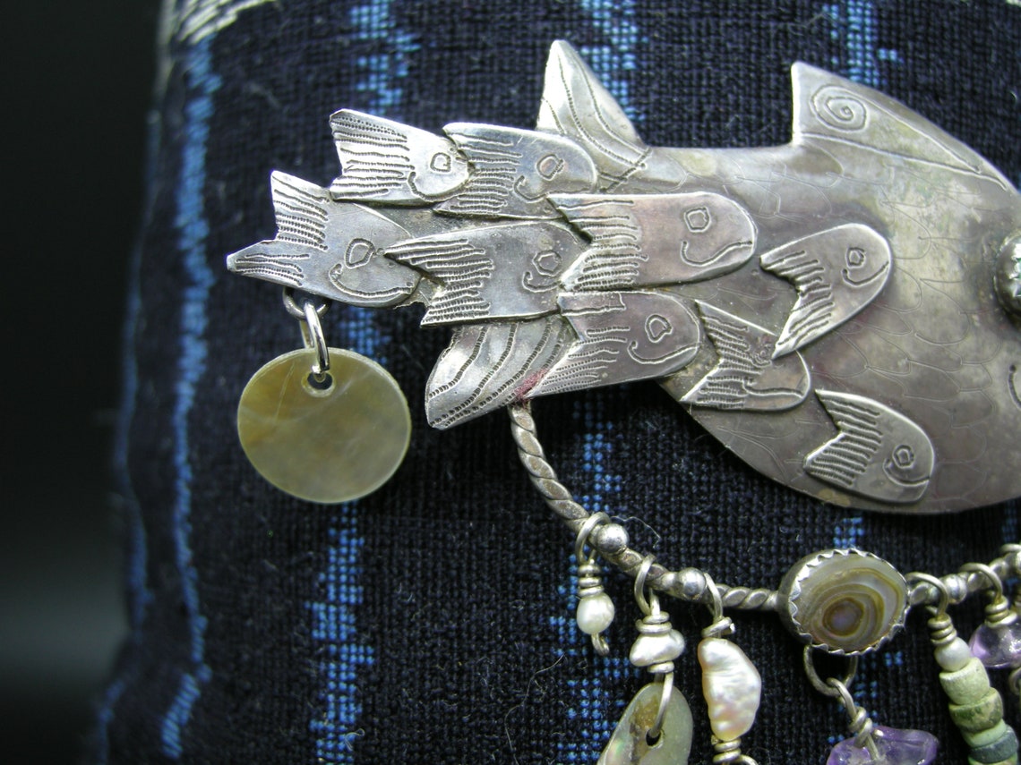 Fun Fish Pin With School of Fish | Etsy