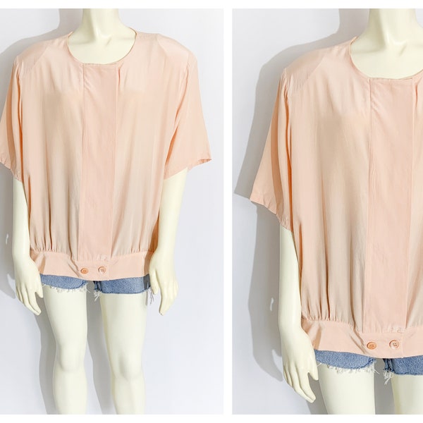 Peach Blouse - Etsy