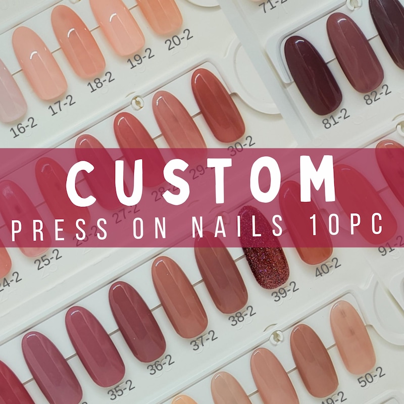 Short Press on Nails - Etsy