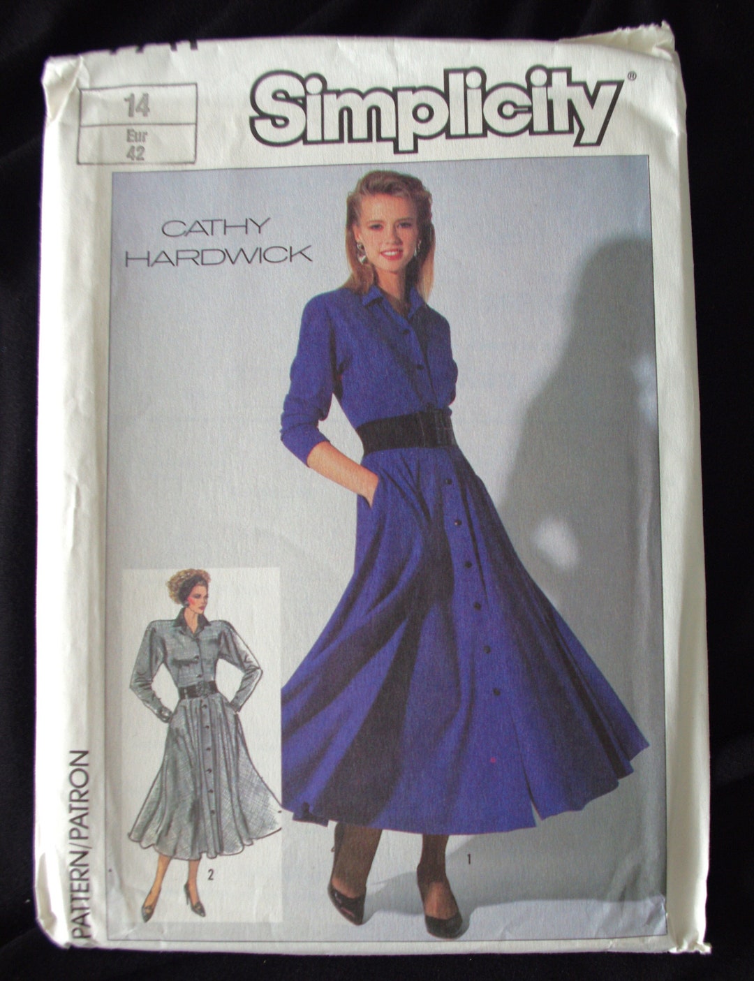 Vintage 1986 Simplicity Pattern #7741: Cathy Hardwick Misses Dress Sz ...