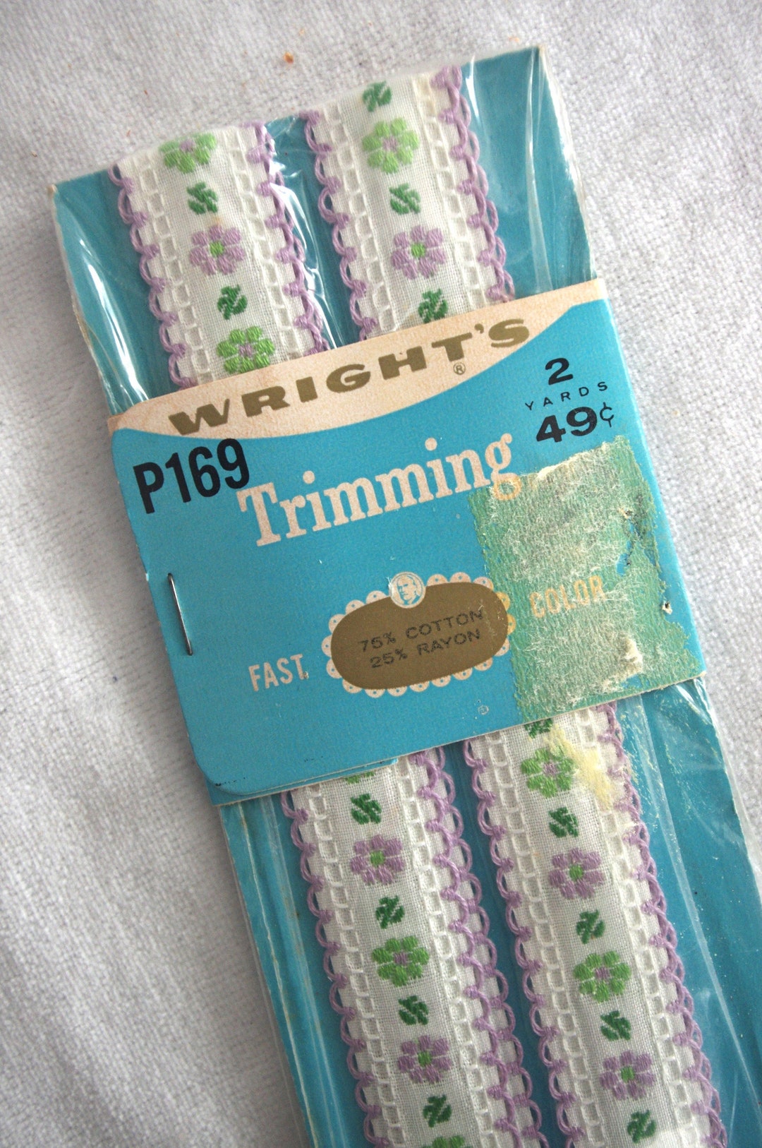 Vintage Sewing Trim / Ribbon: 1970s Wright's Trim, Mint in Package ...