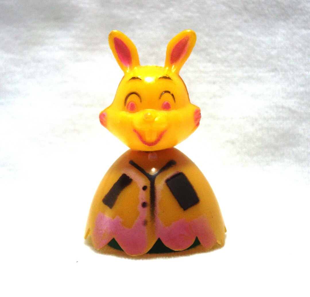 Vintage Hard Plastic Pop-up Rabbit / Bunny "easter Unlimited" Hong Kong ...