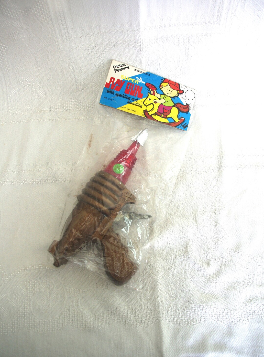 Vintage Toy: 1960s "razer Ray Gun" Friction / Sparks / Sound, Gold ...