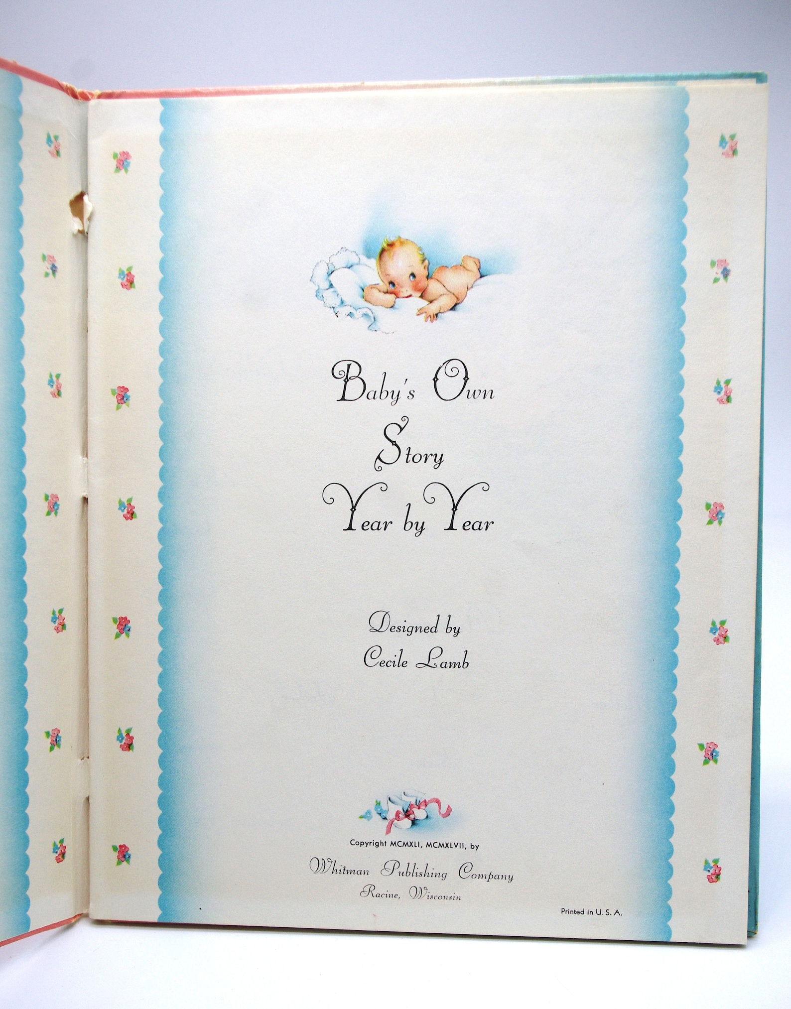 Vintage Baby Book 1940-1941 baby's Own Story - Etsy