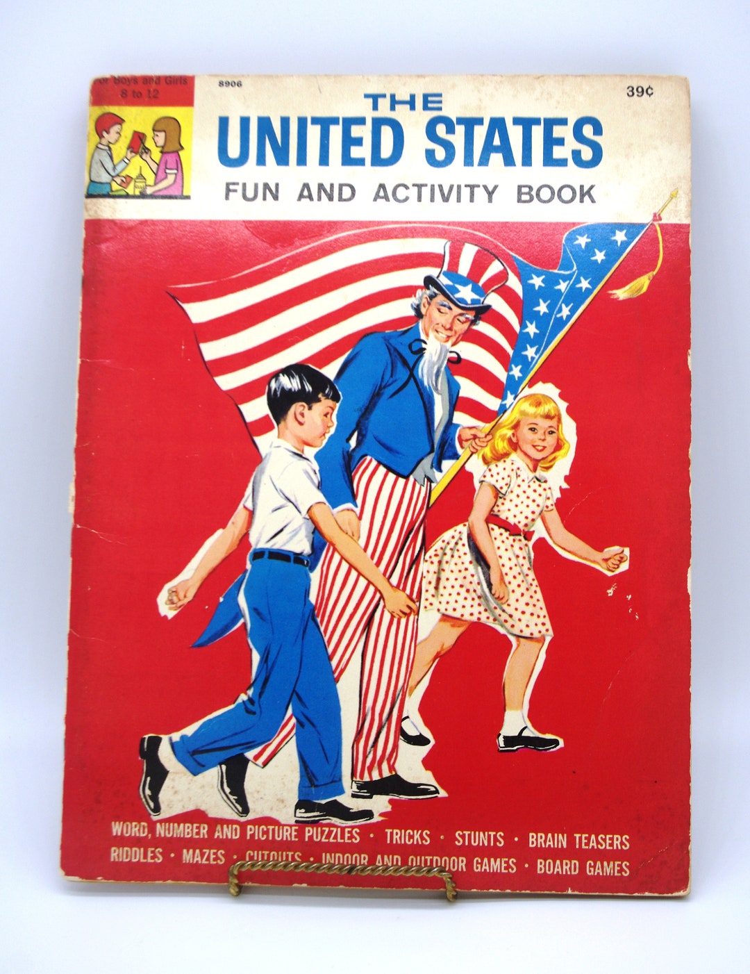 Vintage 1960s Kids' "the United States Fun and Activity Book" 1964 ...