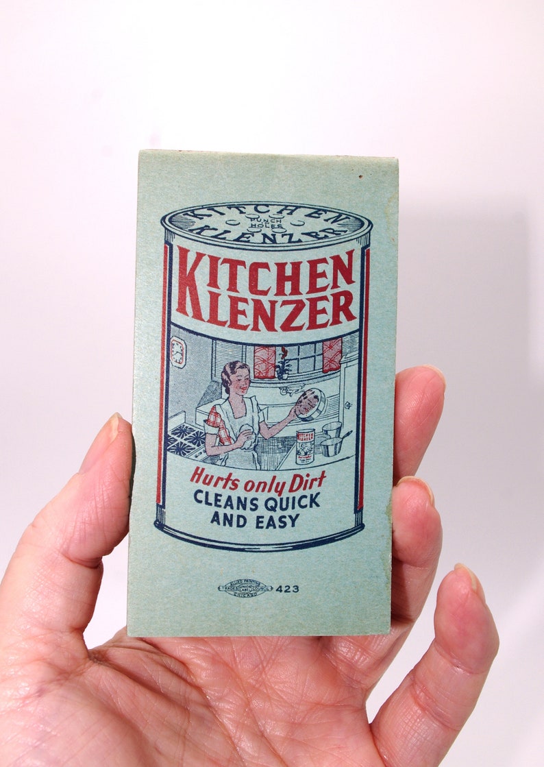 Vintage Advertising Notebook / Note Pad: Kitchen Klenzer - Etsy
