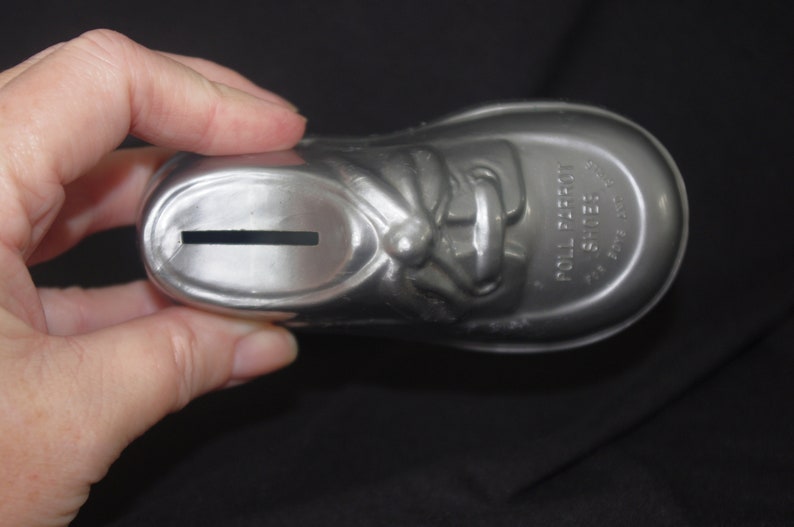 Vintage poll Parrot Shoes Silver Hard Plastic Shoe - Etsy