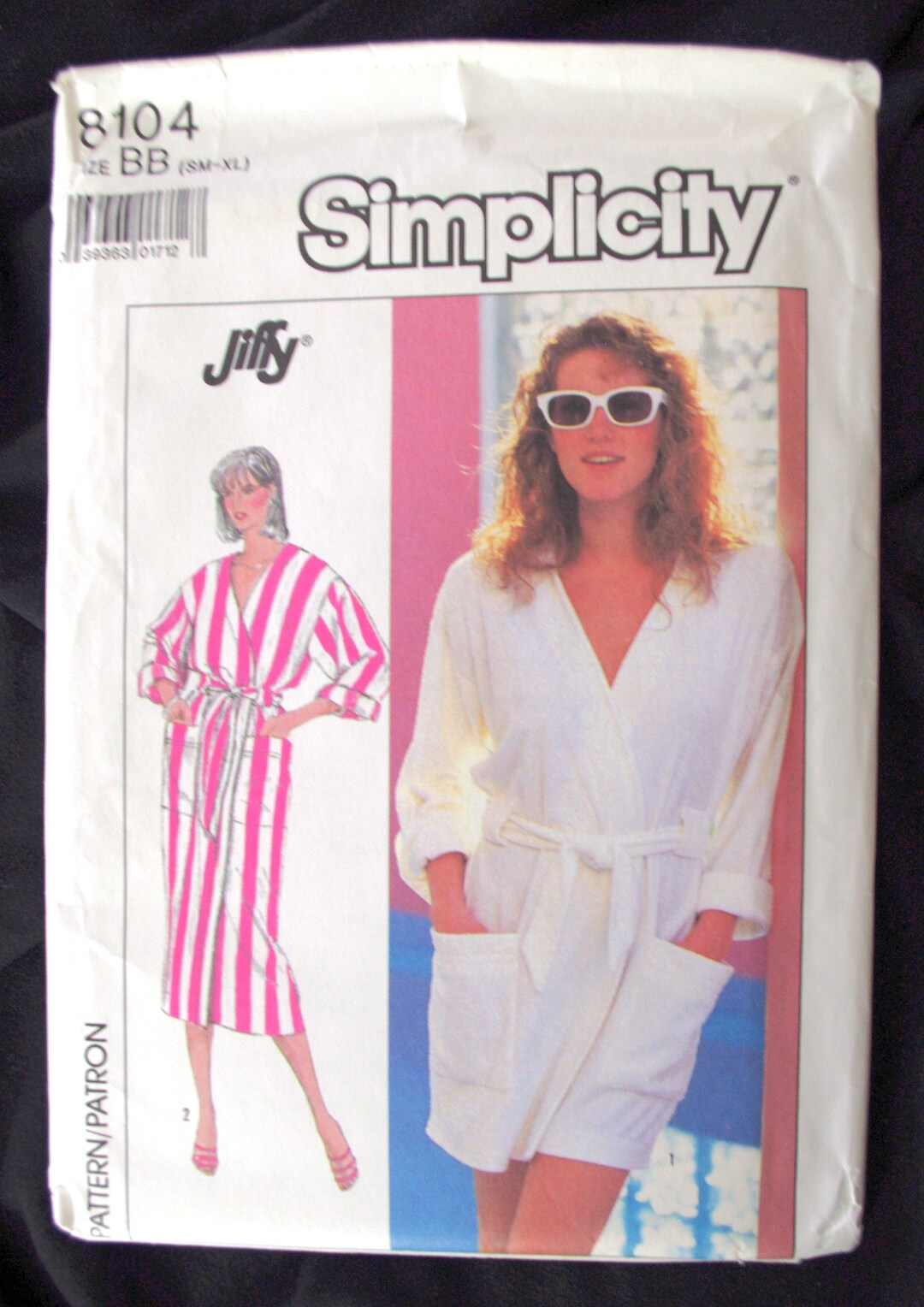 Vintage 1986 Simplicity Pattern: Misses' Jiffy Cover-up / Robe in Two ...