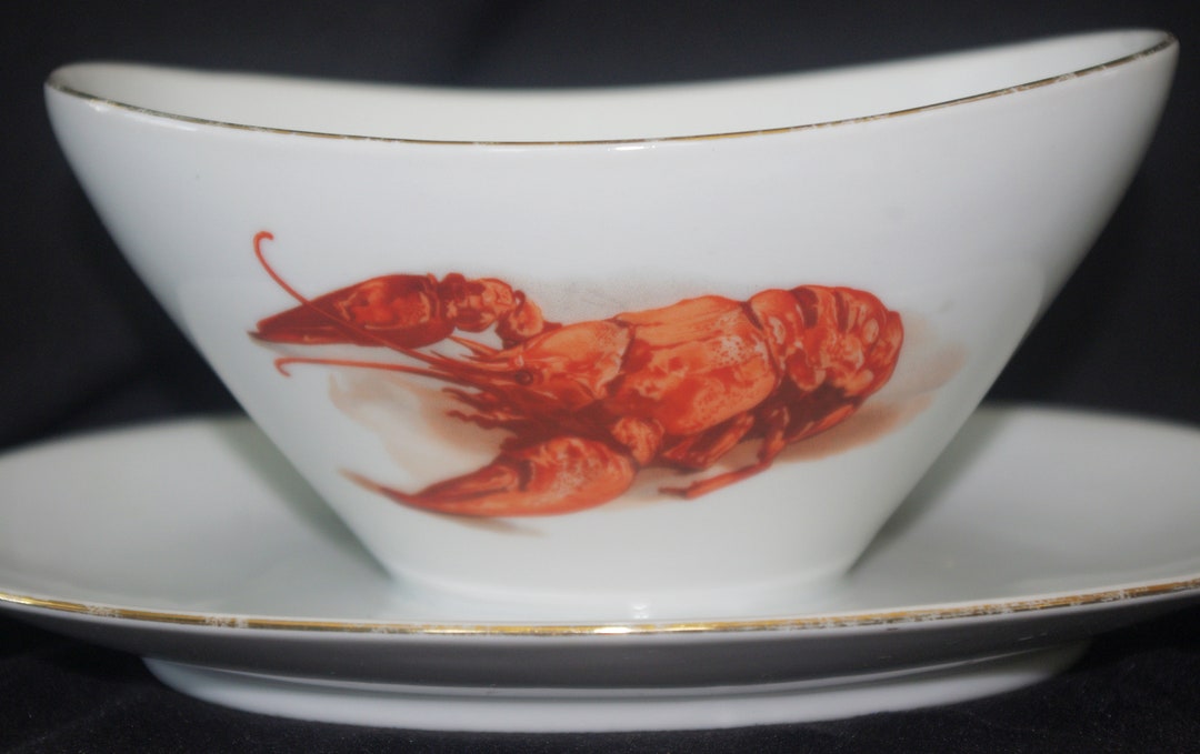 Vintage Gravy / Butter Boat: Bareuther Bavaria, Lobster / Crawfish ...