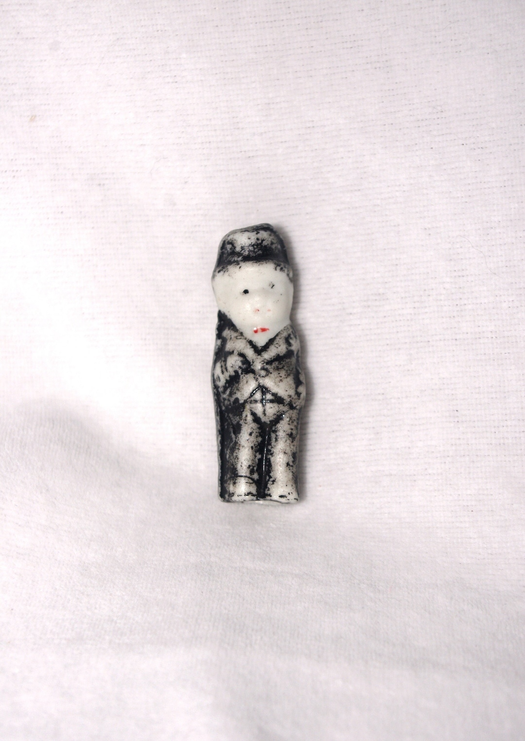 Vintage Bisque Doll: Boy in Suit & Top Hat, Frozen Charlie, 2.25" Japan ...