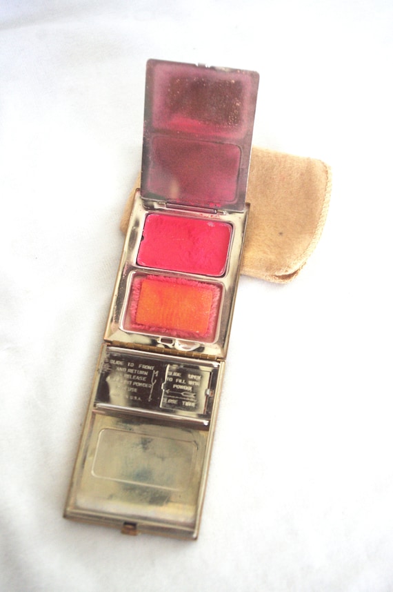 Vintage Powder / Rouge Combination Compact: "Max Fact… - Gem