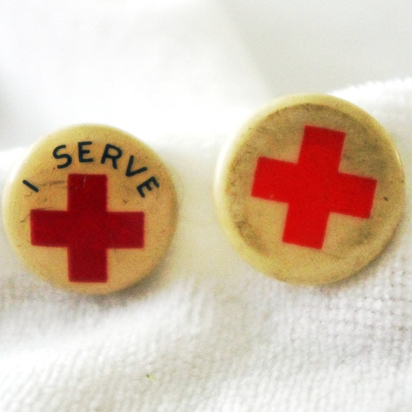 Red Cross Pin - Etsy