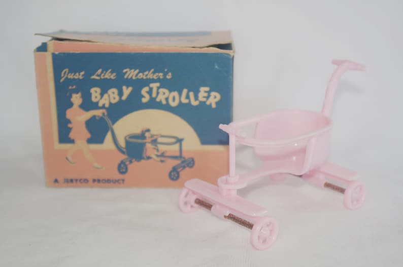 Vintage Toy Stroller: Jeryco Product, "just Like Mother's" Pink Hard ...