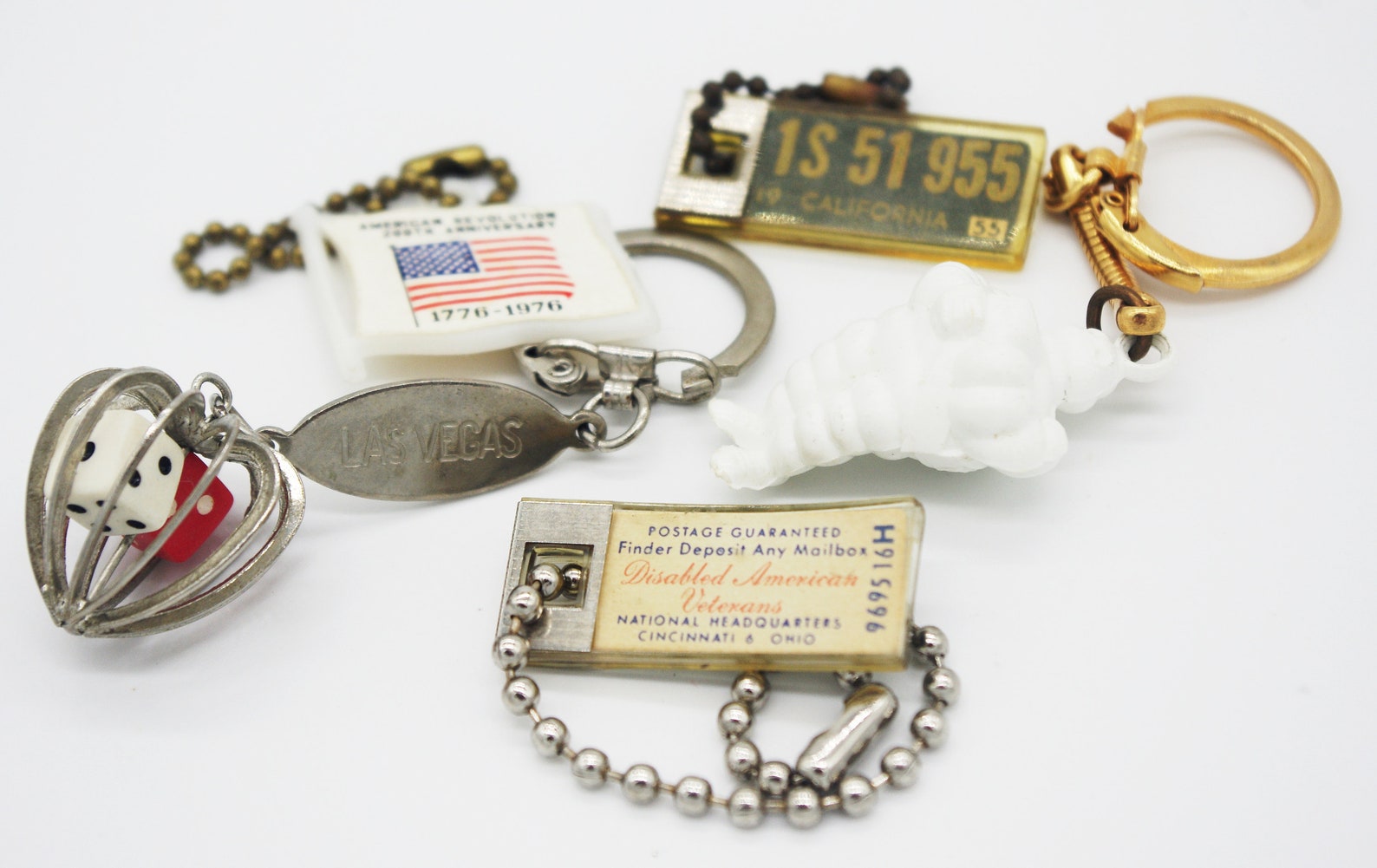 Vintage Key Chain / Keychain Lot: Disabled American Veterans - Etsy