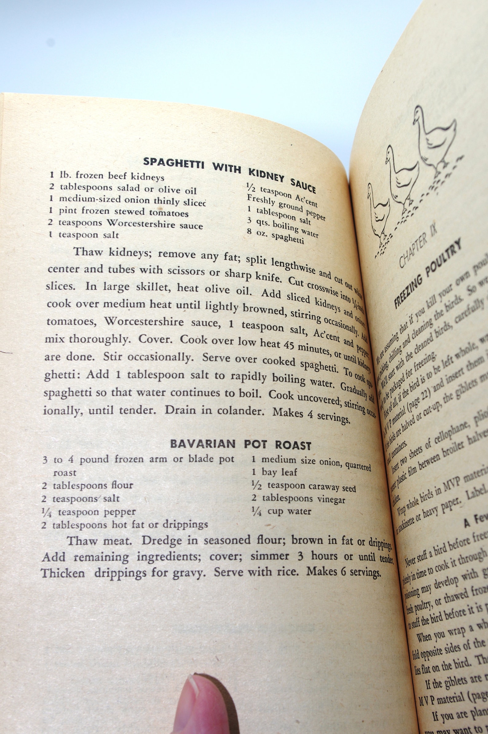 Vintage Cookbook 1950s Advertising Cook Book / Booklet: "from Freezer ...