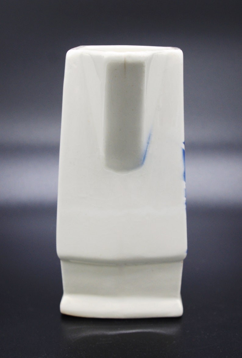 Vintage Ceramic Pitcher / Large Creamer Blue & White Flow Blue - Etsy