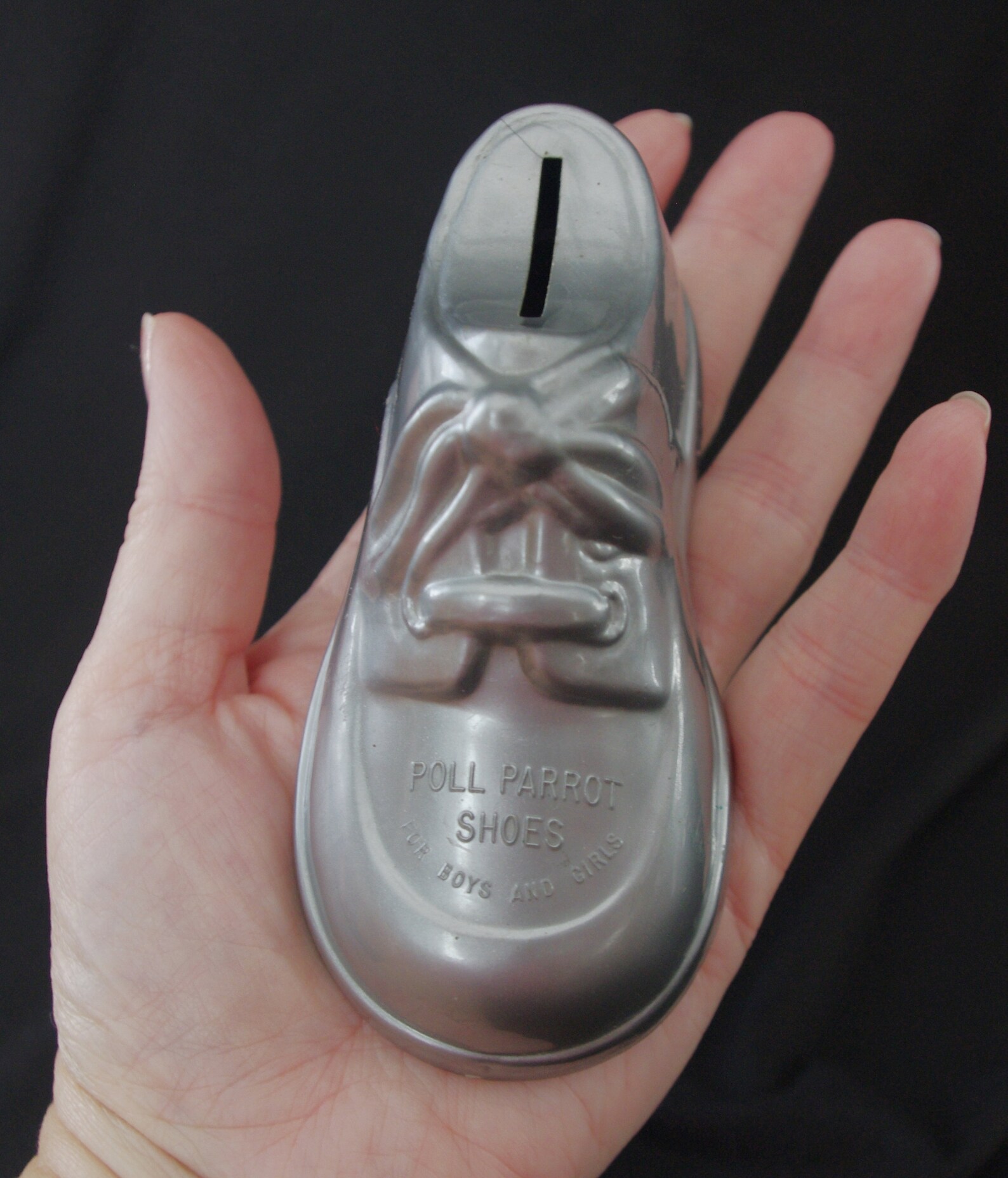 Vintage Poll Parrot Shoes Silver Hard Plastic Shoe | Etsy