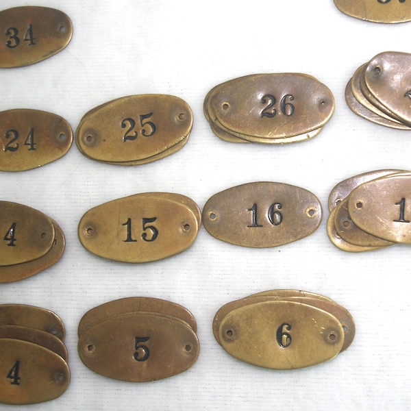 Number Tags - Etsy