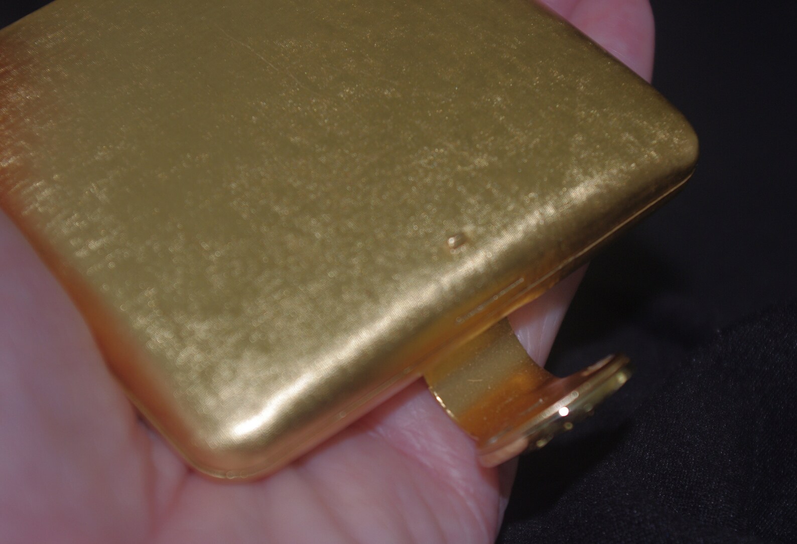 Vintage Powder Compact: Avon Gold "imperial Jewel" Brushed Gold ...