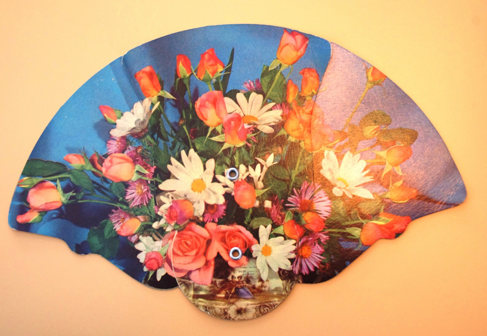 Vintage Cardboard Folding Advertising Fan: Spring Flowers / - Etsy