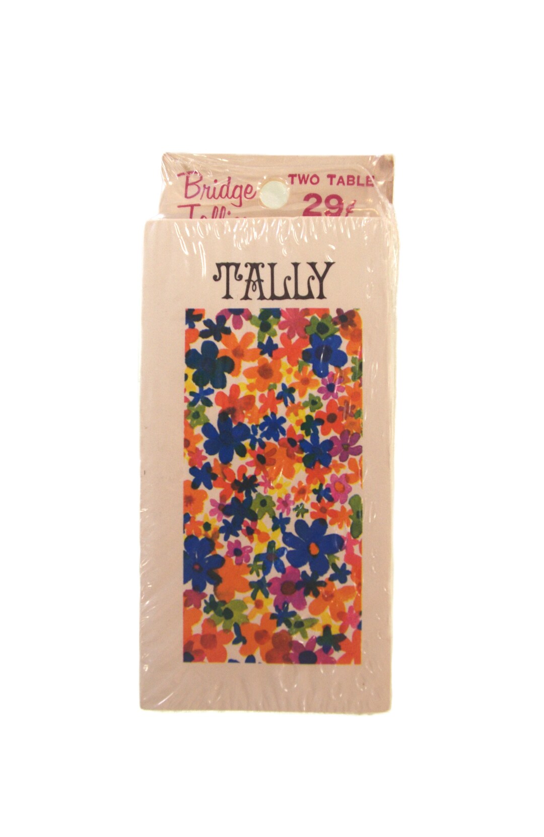 Vintage Bridge Tally Cards: MIP 1960s "westab" Mod Daisies / Flower ...