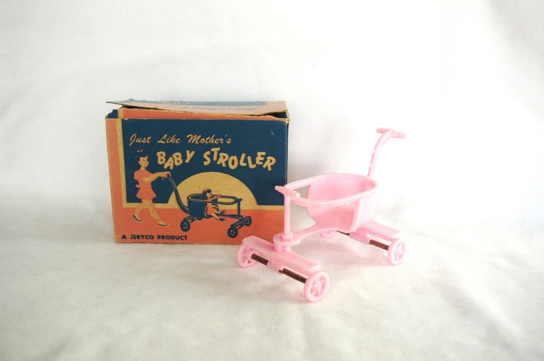 Vintage Toy Stroller: Jeryco Product, "just Like Mother's" Pink Hard ...