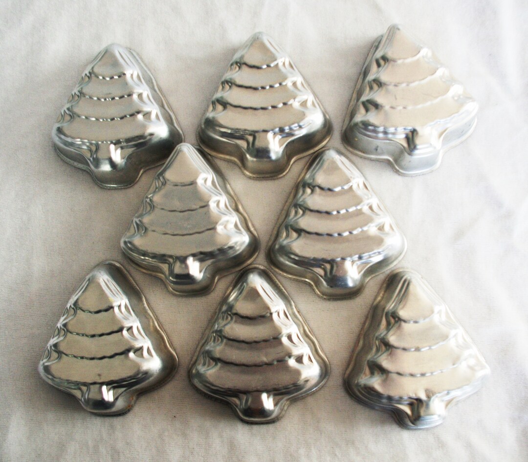 8 Aluminum Jello Molds: Christmas / Pine Tree Shape - Etsy