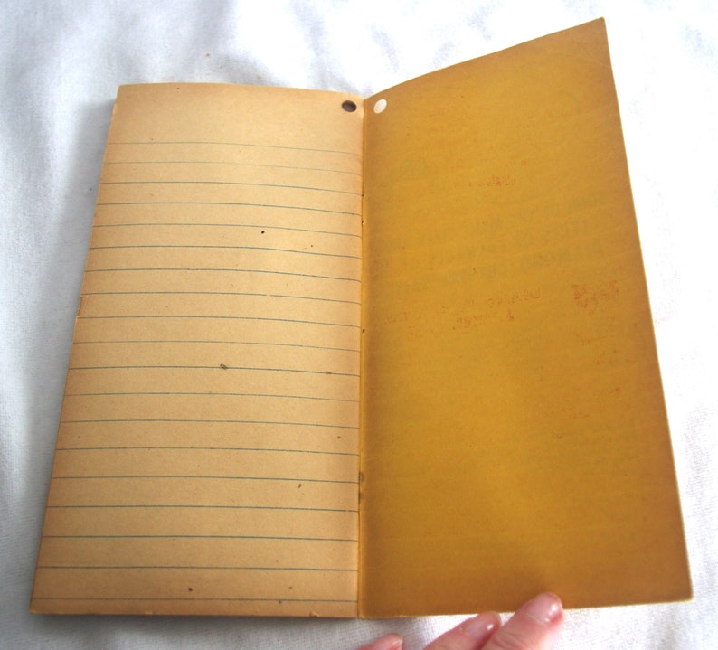 Vintage Advertising Notebook / Note Pad: Diamond Crystal Salt "want ...