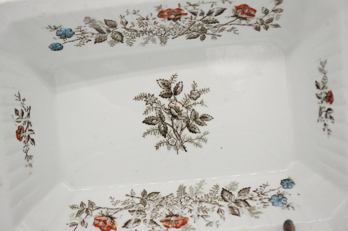 Antique Ironstone Square Serving Dish: Wedgwood & Co | Etsy
