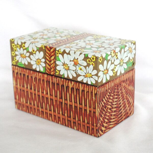 Vintage Recipe Box - Etsy
