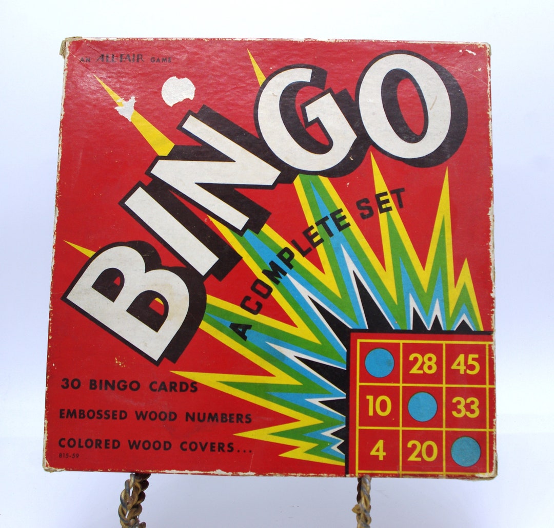 Vintage Bingo Game 1960s "an All-fair Game" Fairchild Corporation - Etsy