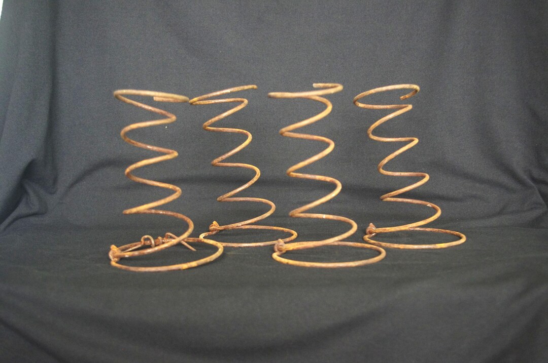 Antique Bed Springs: Four Rusty, Coiled, 5.75" Early 1900s - Etsy