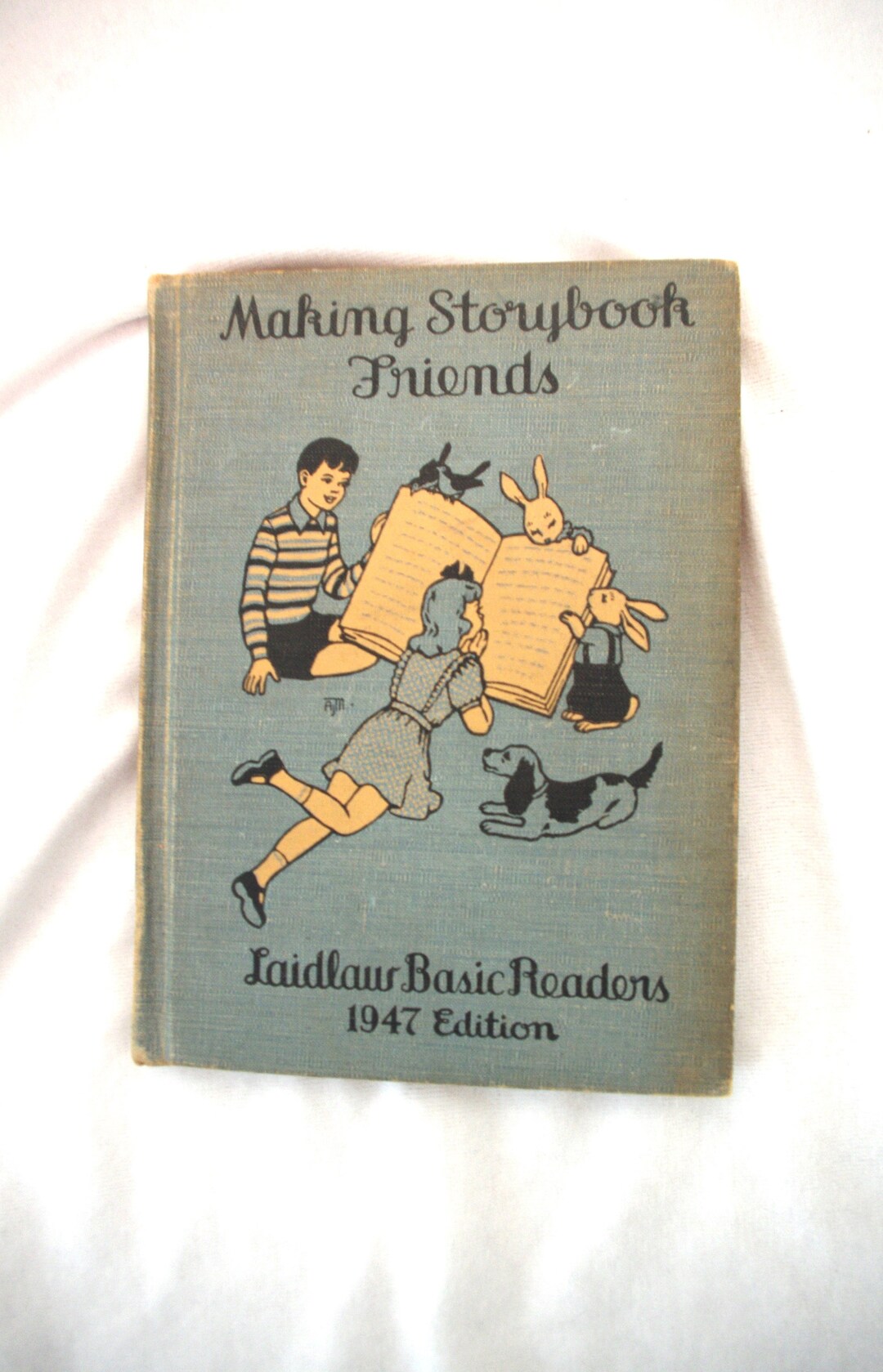 Vintage Reading Textbook: 1947 making Storybook Friends Laidlaw Basic Readers - Etsy